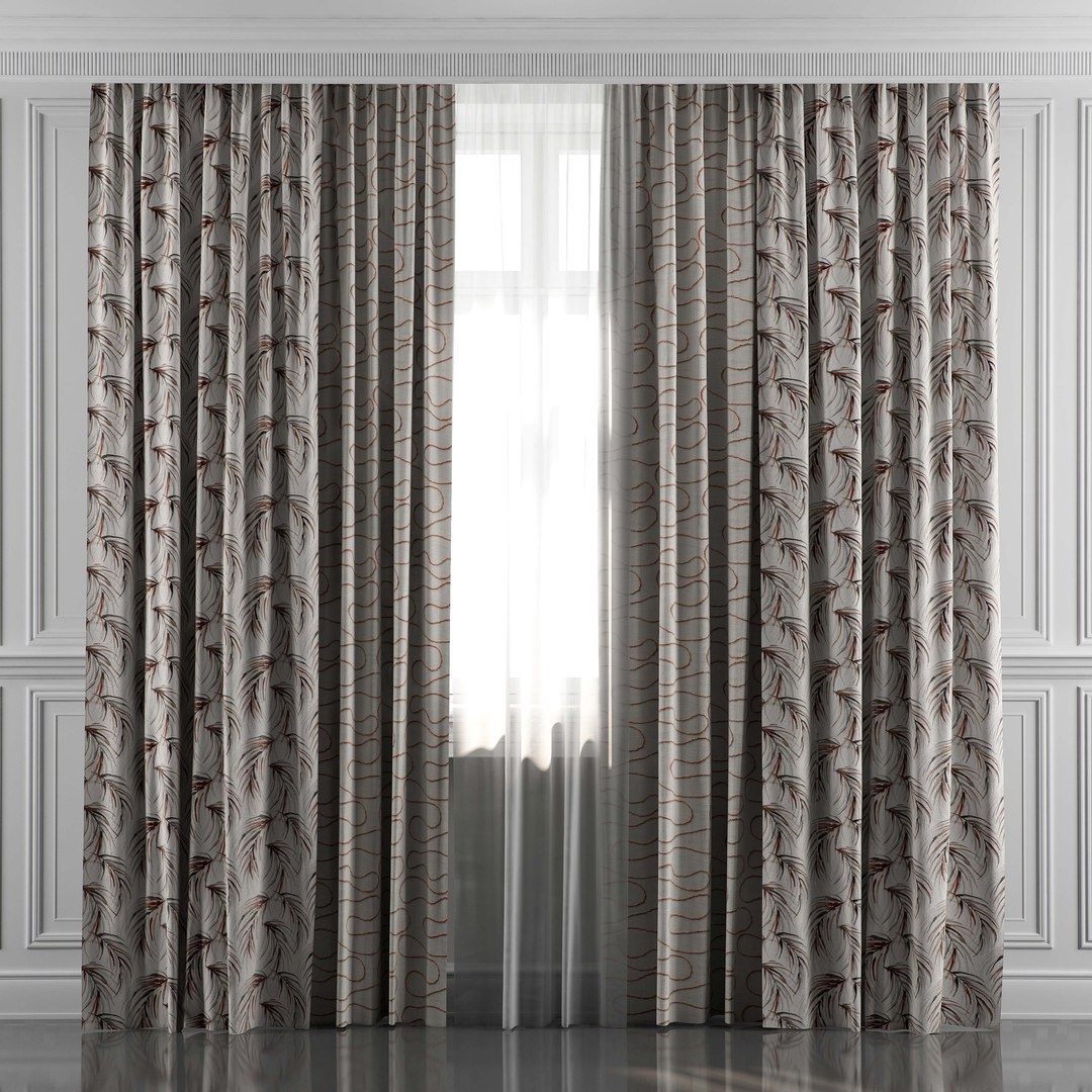 3D model curtain set 14 - TurboSquid 1661613