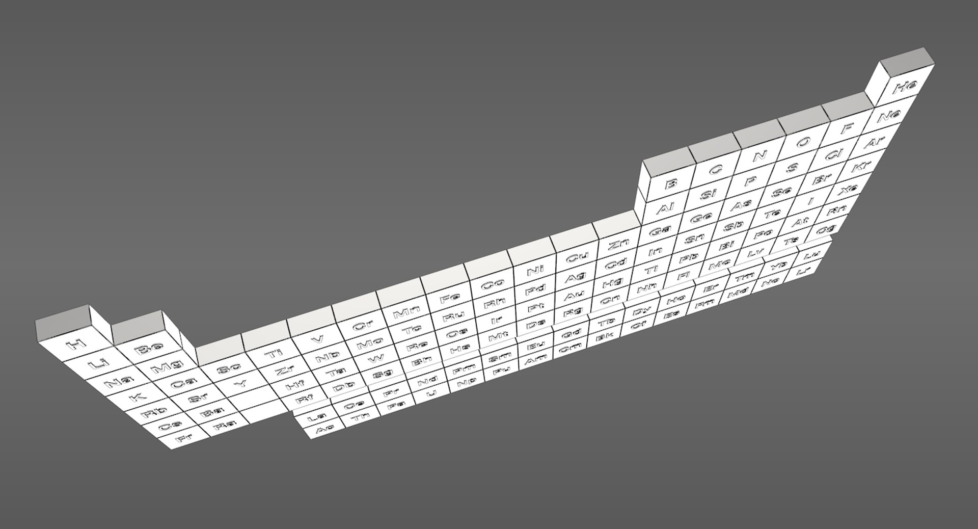 3d Periodic Table Elements