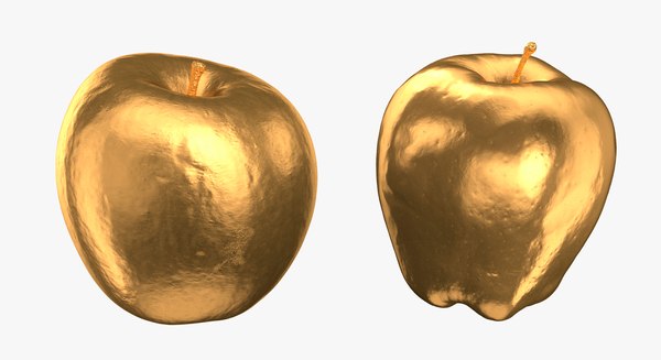 3D model Fruits Gold Collection 05 - 8 Fruits - TurboSquid 1787529