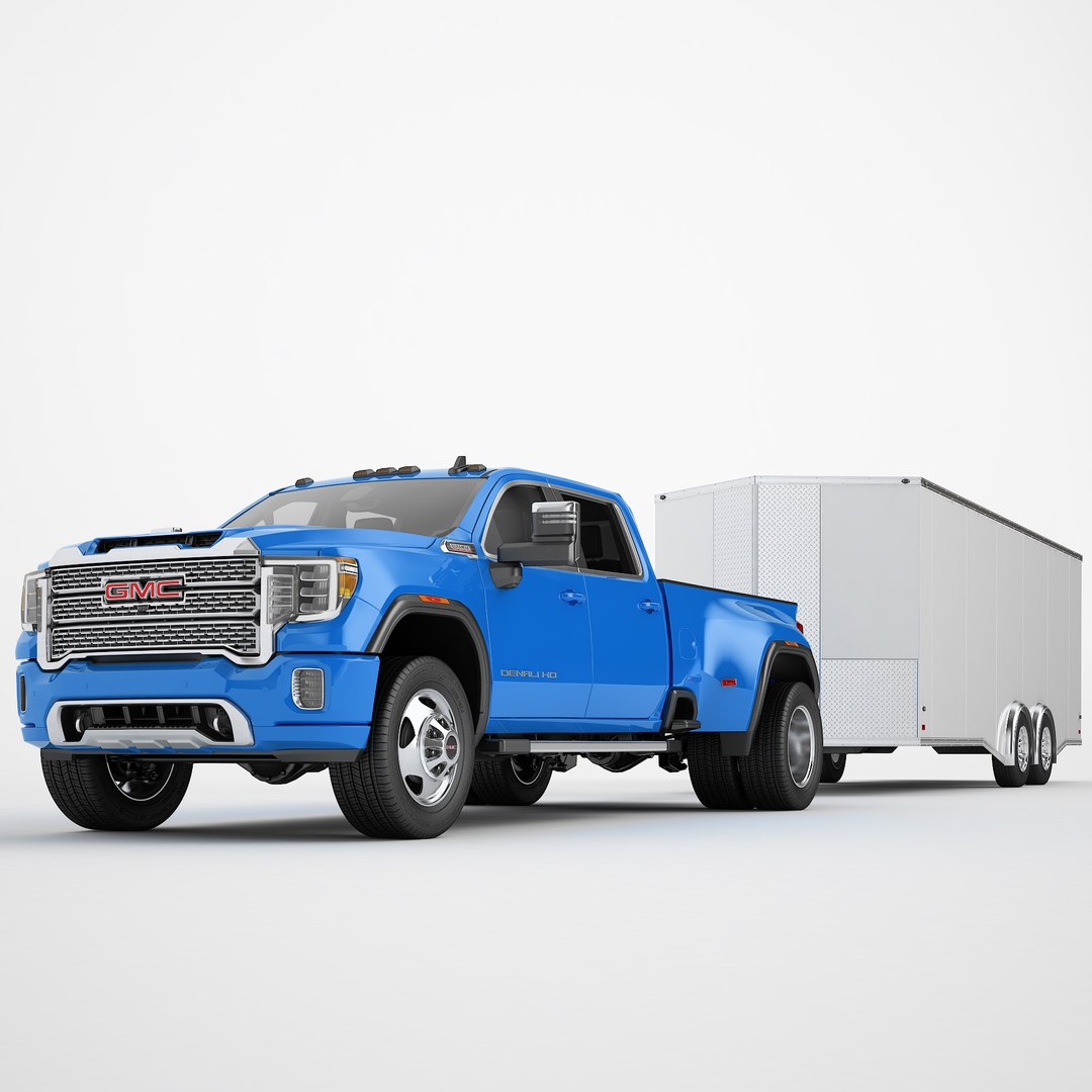 GMC SIERRA HD DENALI 2020 Car Hauler Trailer 03 3D model - TurboSquid ...