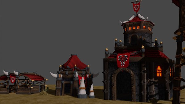 3D Orc Village Game Ready - TurboSquid 1968079