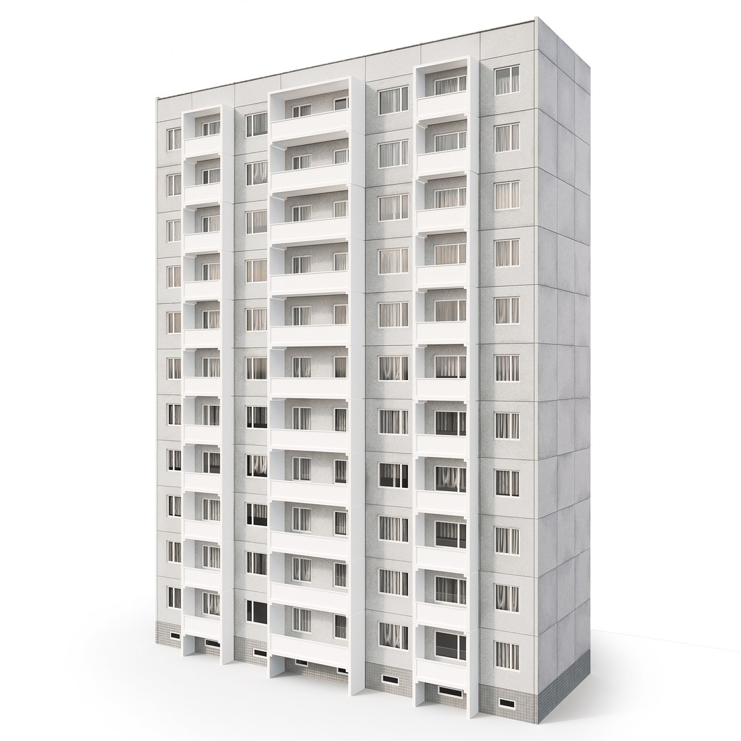 Suburbs Buildings Set 3D Model - TurboSquid 1730468