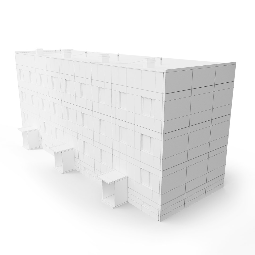 Suburbs Buildings Set 3D Model - TurboSquid 1730468