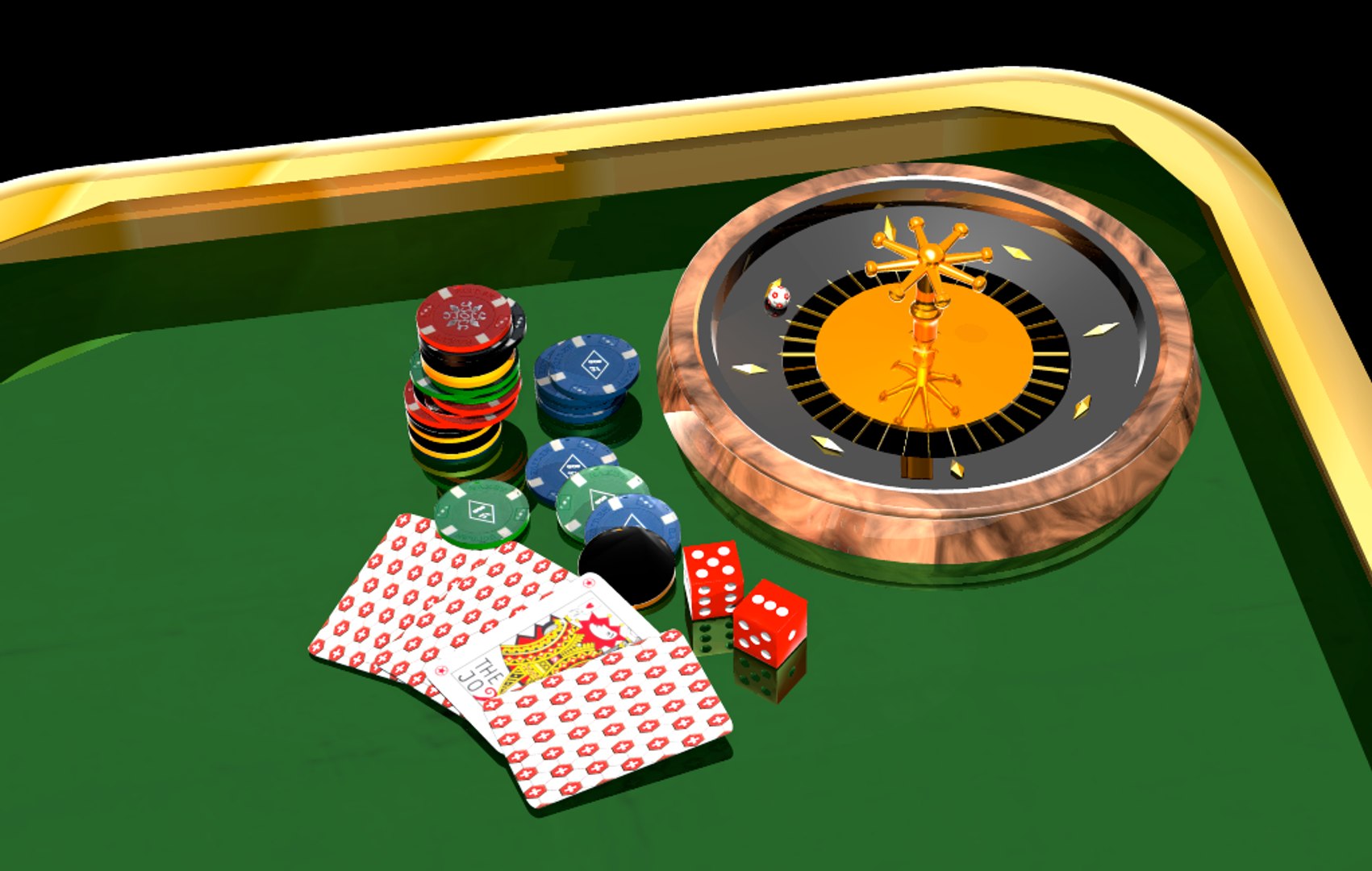 Swift Poker Table 3d Model