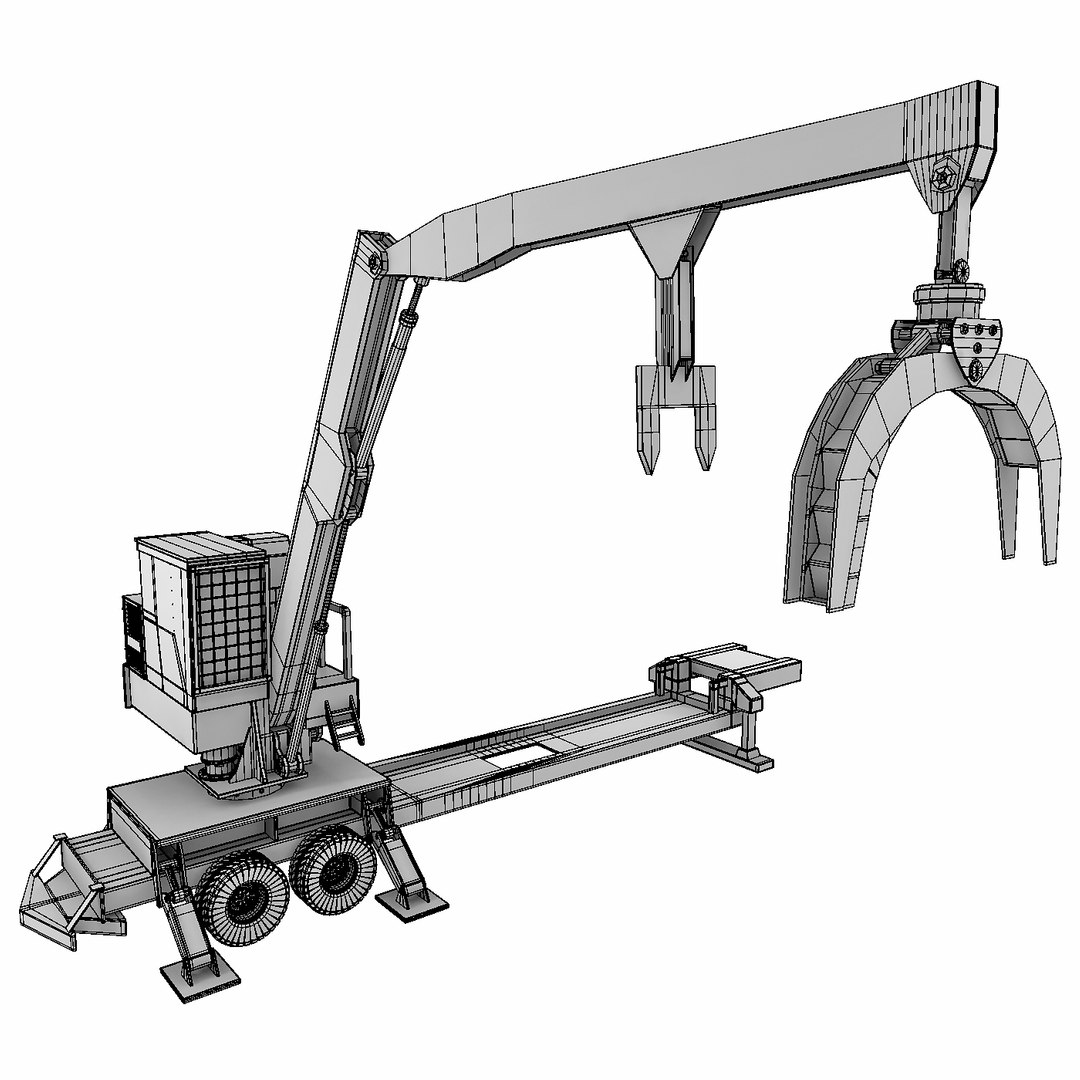Knuckleboom Loader Model - TurboSquid 1320334