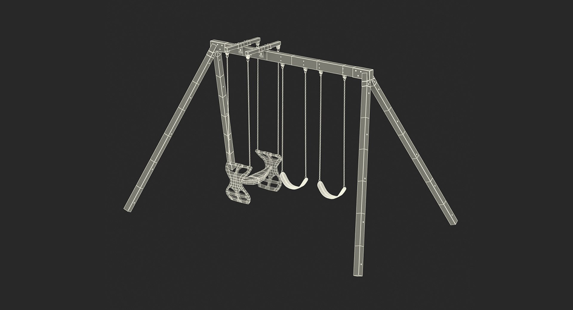 3D Swings 2 Model - TurboSquid 1568550