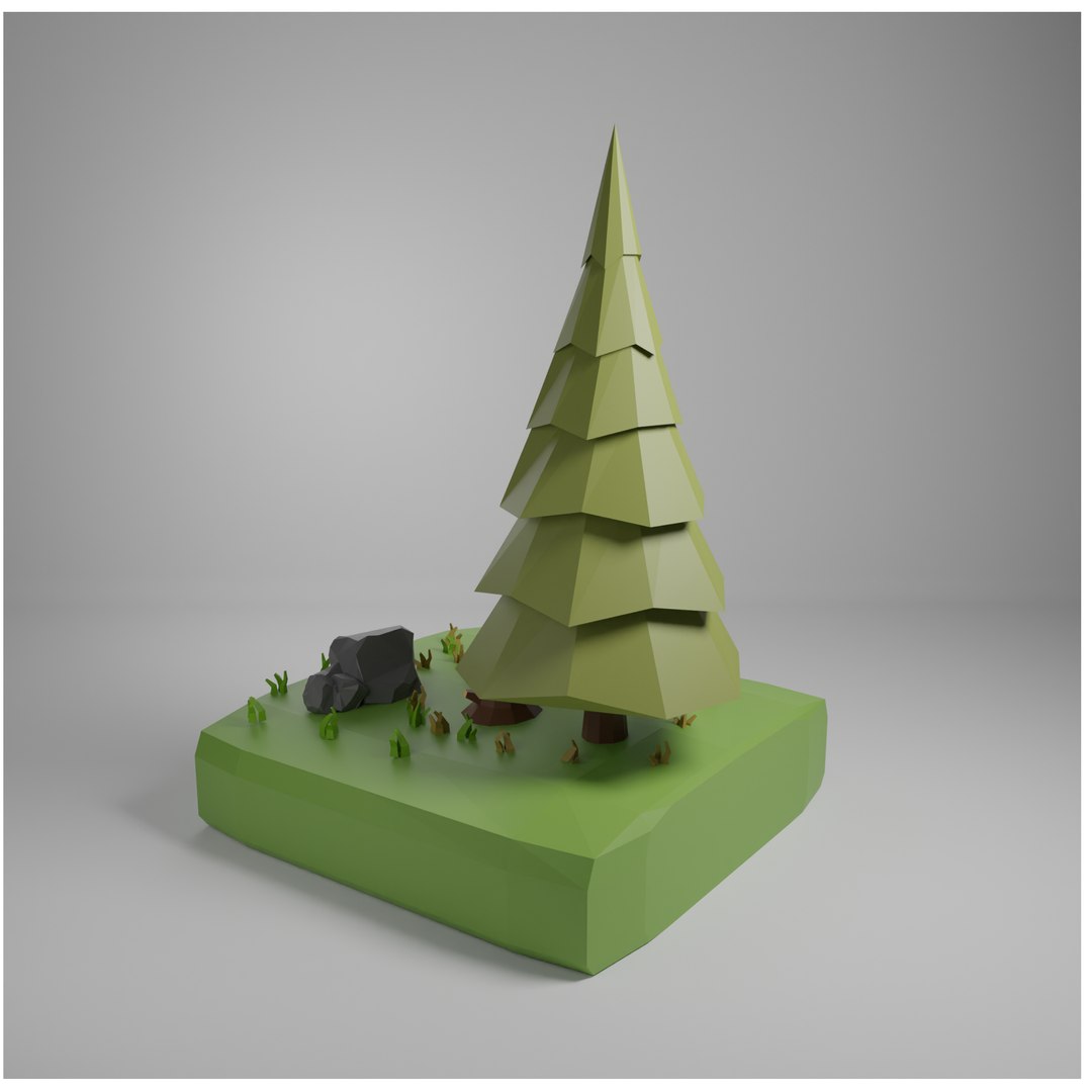3D Cartoon Forest Landscape Model - TurboSquid 2062122