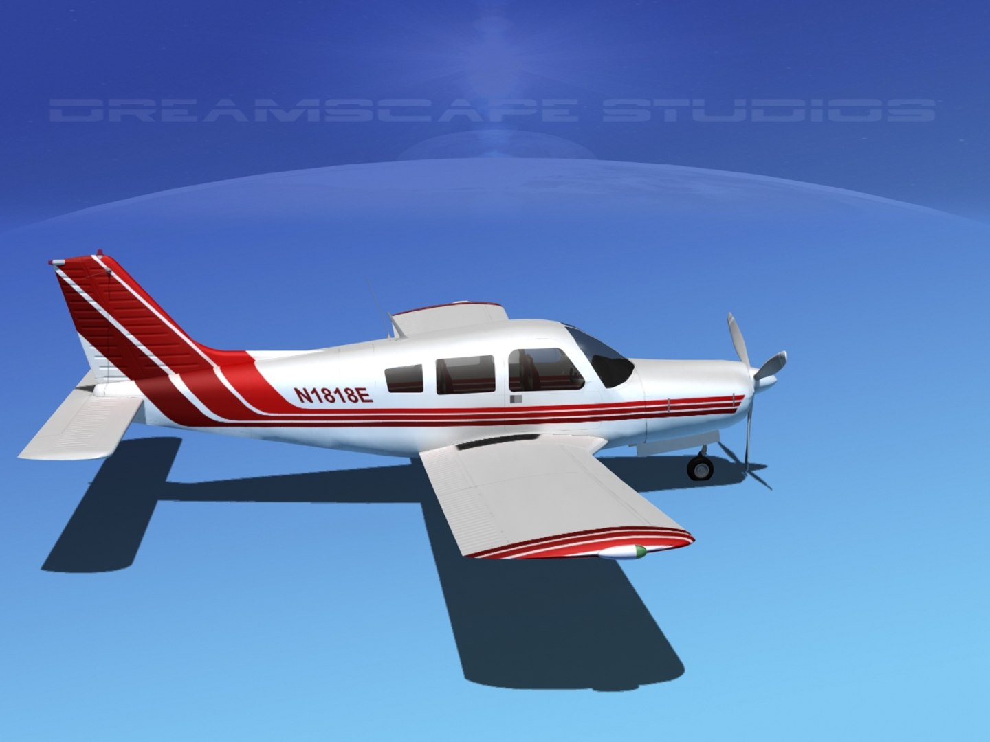3d model propeller piper cherokee