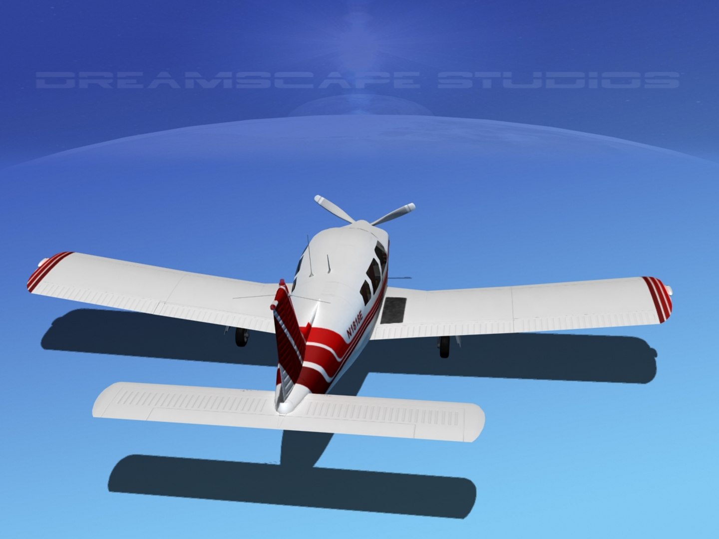 3d model propeller piper cherokee