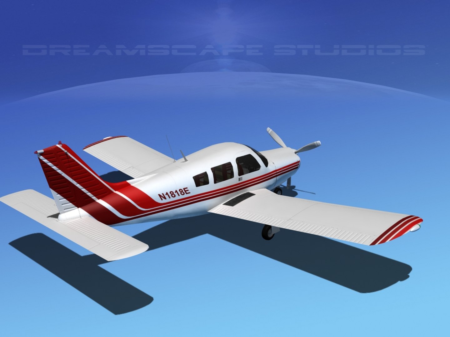 3d model propeller piper cherokee