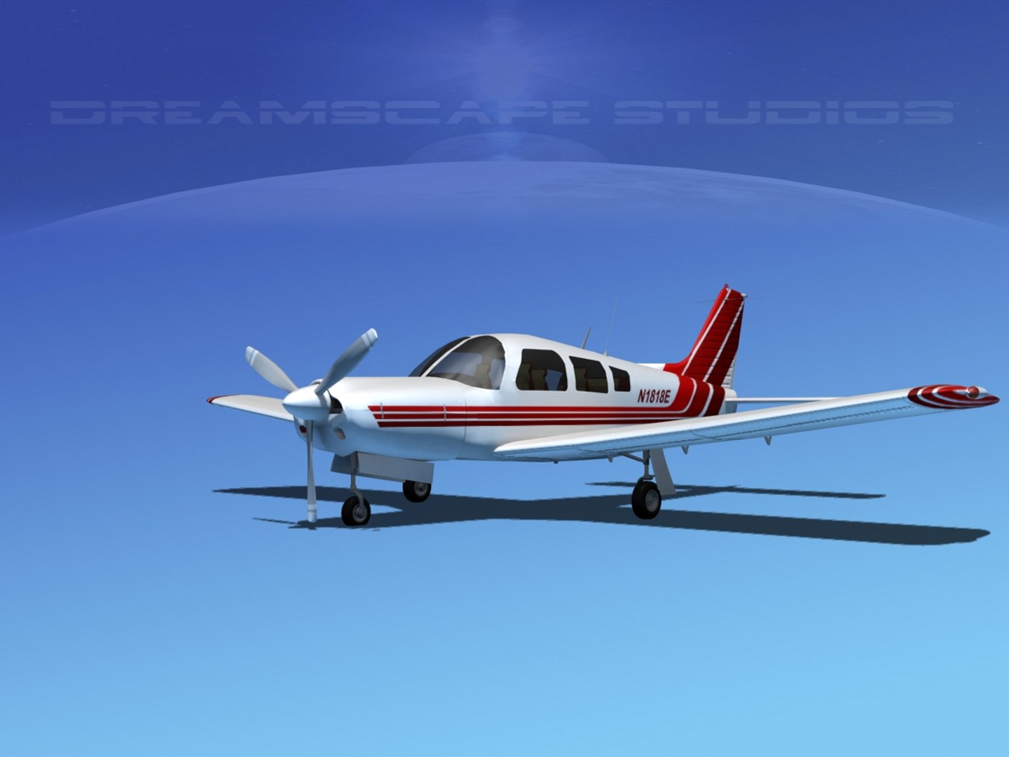 3d model propeller piper cherokee
