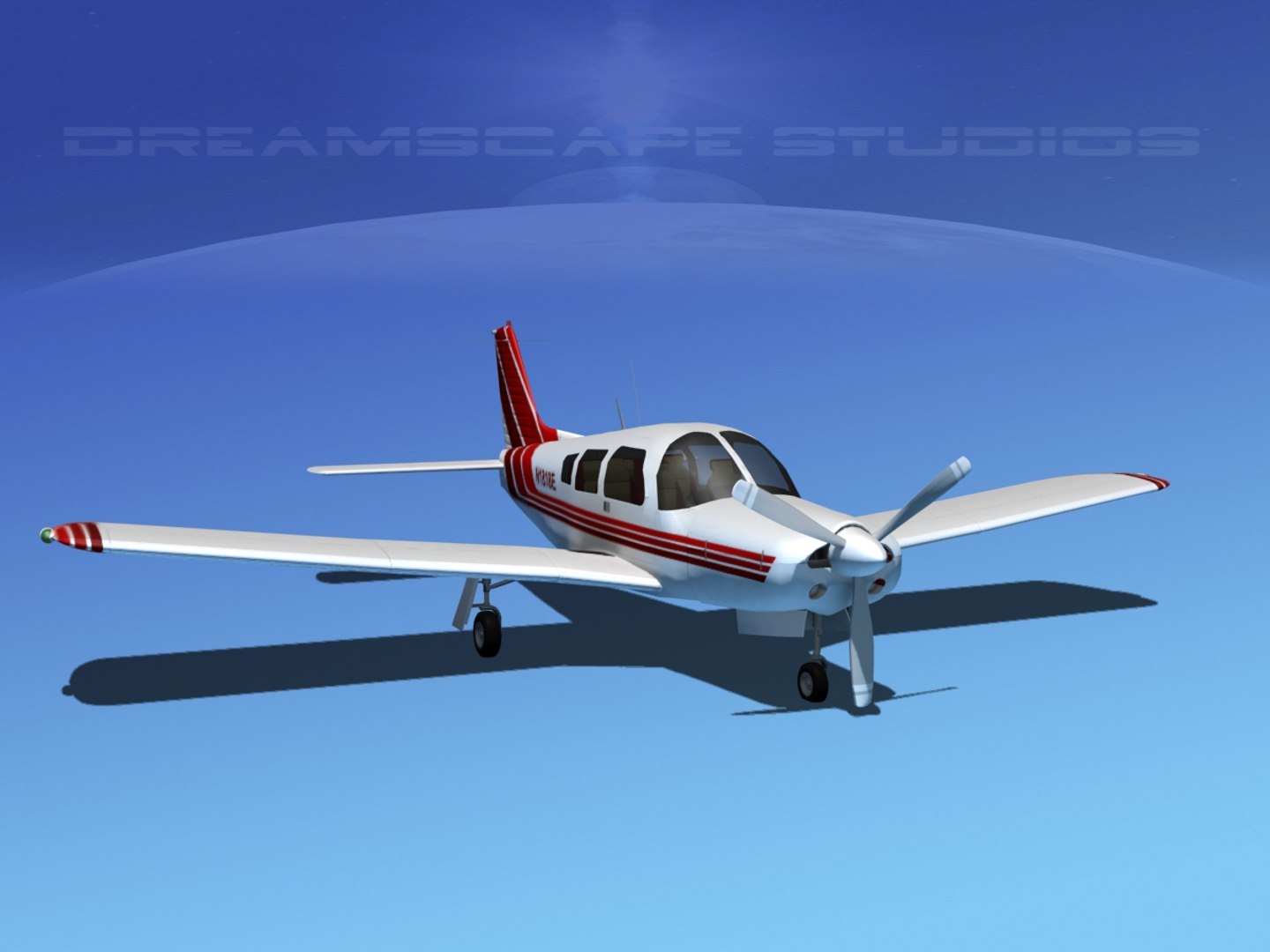 3d model propeller piper cherokee