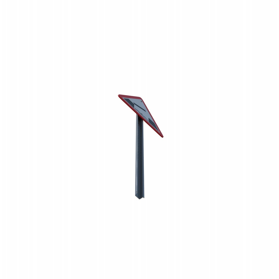 3D Model Road Sign Opening Bridge - TurboSquid 2106631