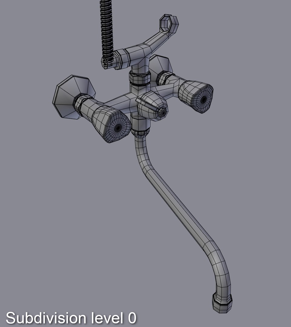 Shower Mixer 3D Model - TurboSquid 1612789