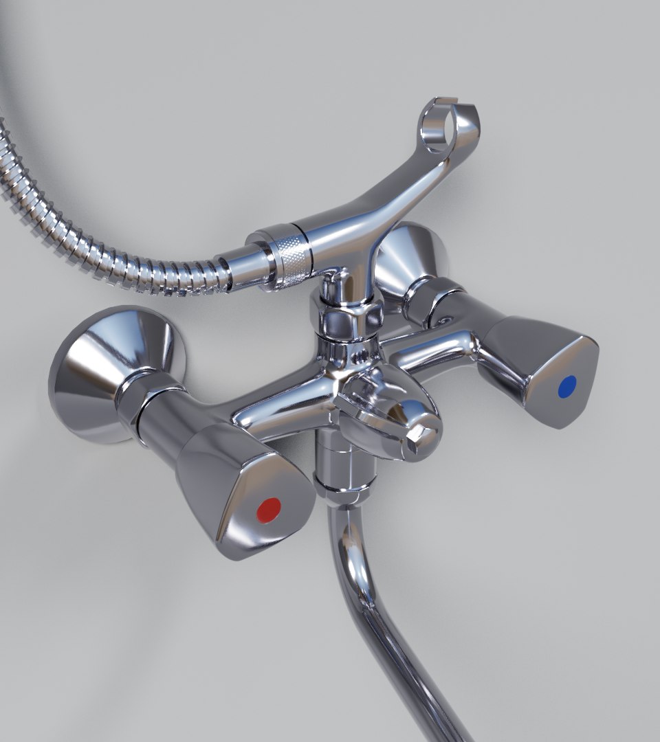 Shower Mixer 3D Model - TurboSquid 1612789