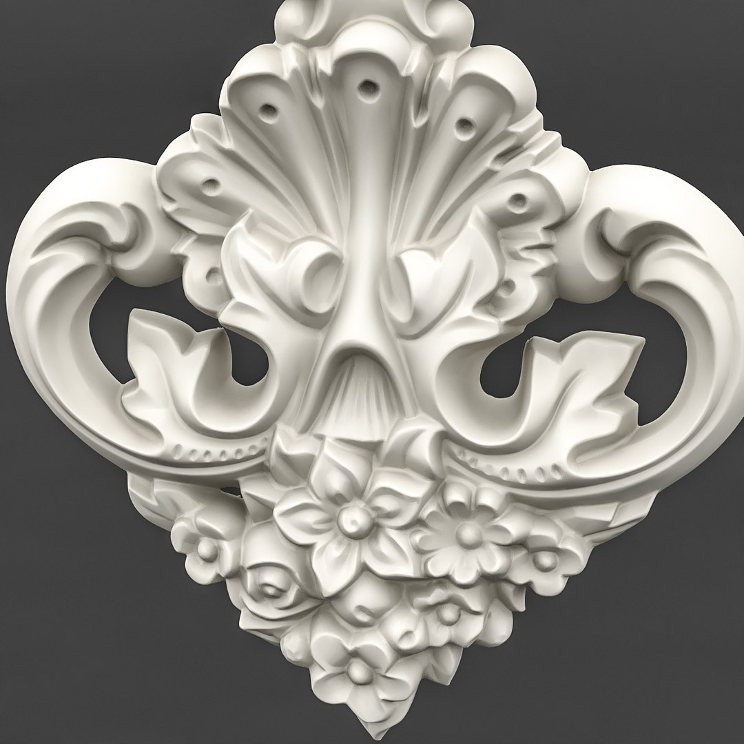 Plaster Pattern 03 3D Model - TurboSquid 1517655