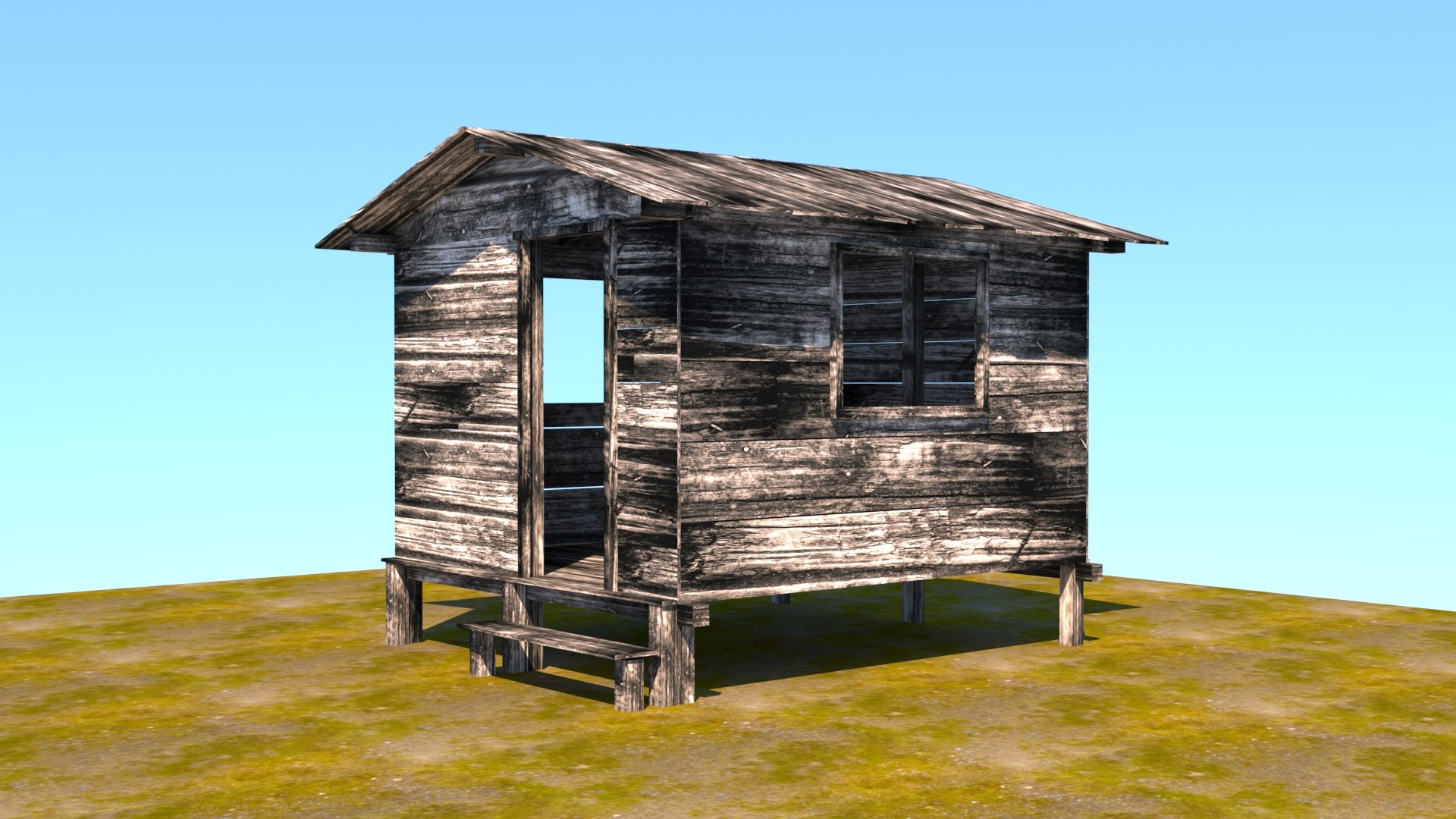 Medieval Hut - Wood Cabin 01 3D - TurboSquid 2033541