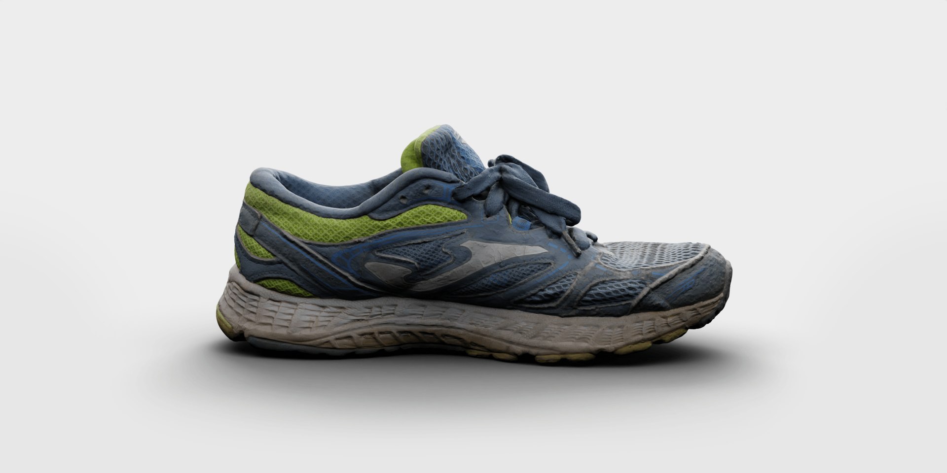3D Model Hyper Realistic Sports Shoe Old Photogrammetry In High And Low ...