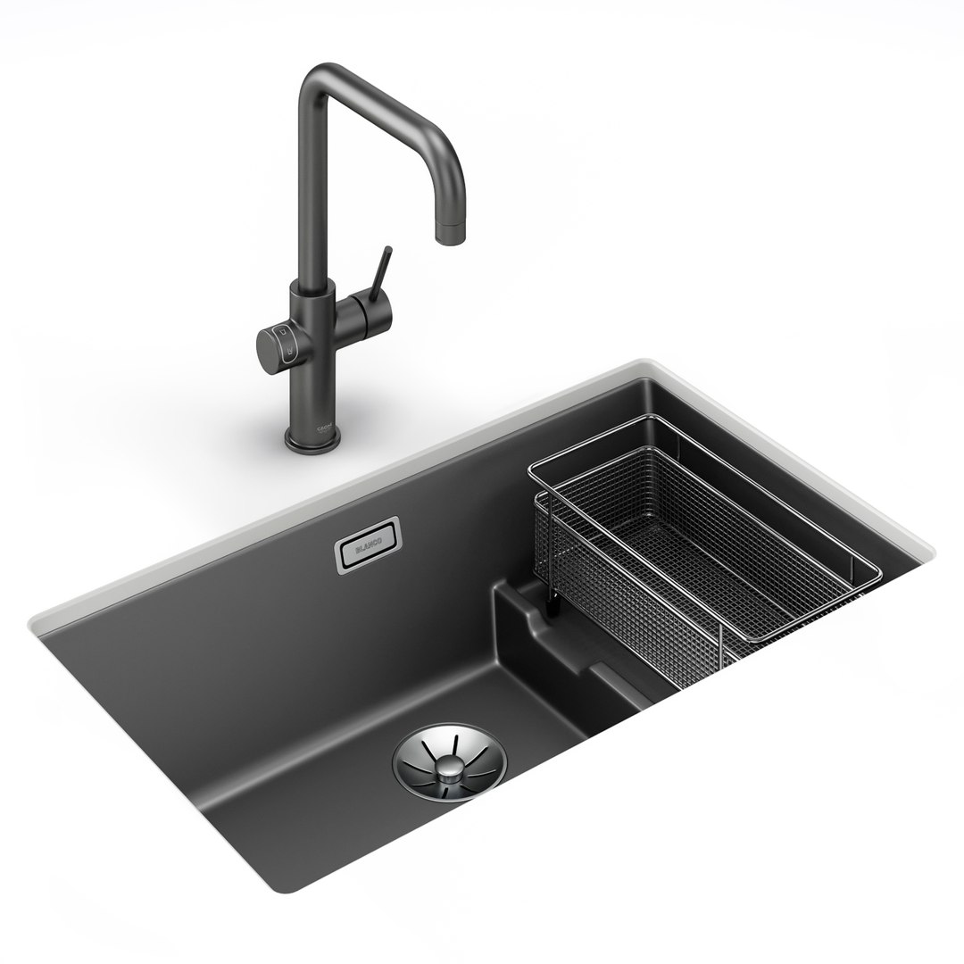 Set Of Sinks Blanco Subline 1 3D - TurboSquid 2185427