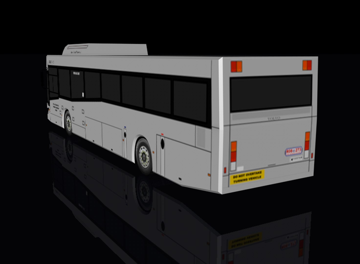3d Shuttle Bus Model