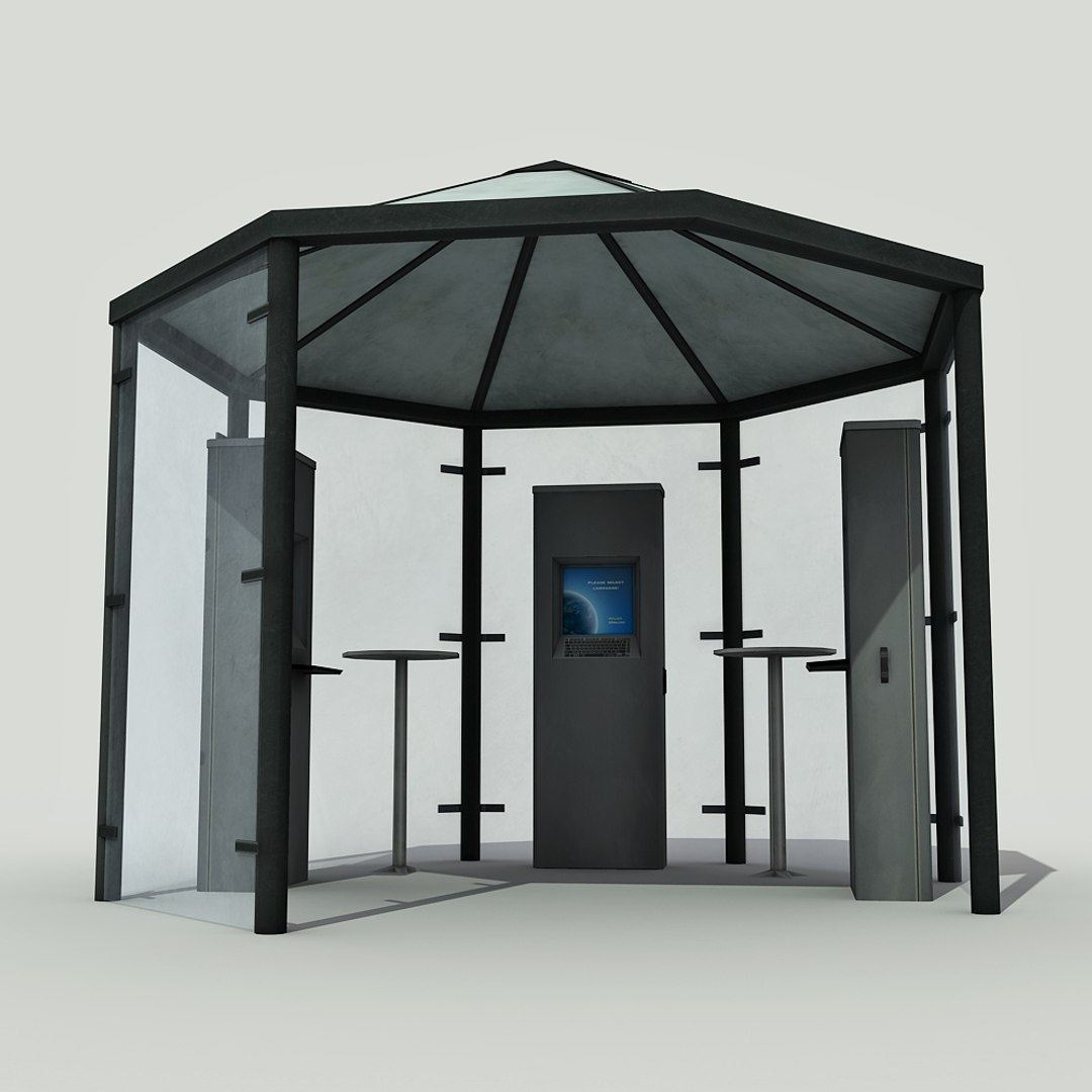 Multimedia Kiosk - 3d Model