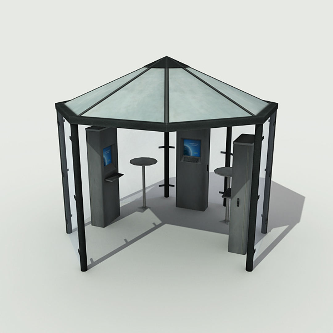 Multimedia Kiosk - 3d Model