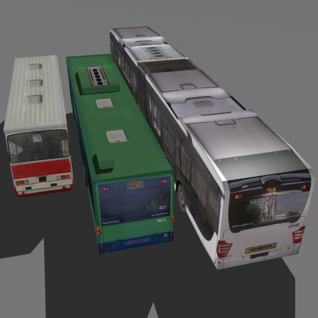 3d Model Bus 3