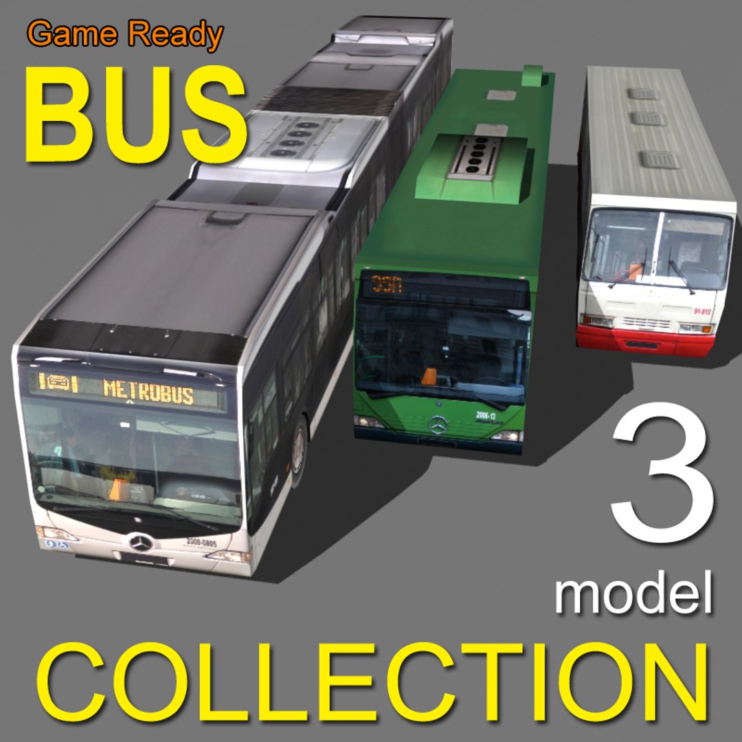 3d model bus 3