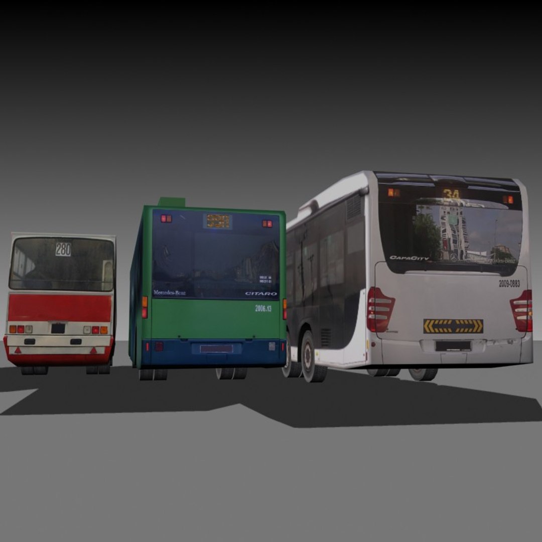3d Model Bus 3