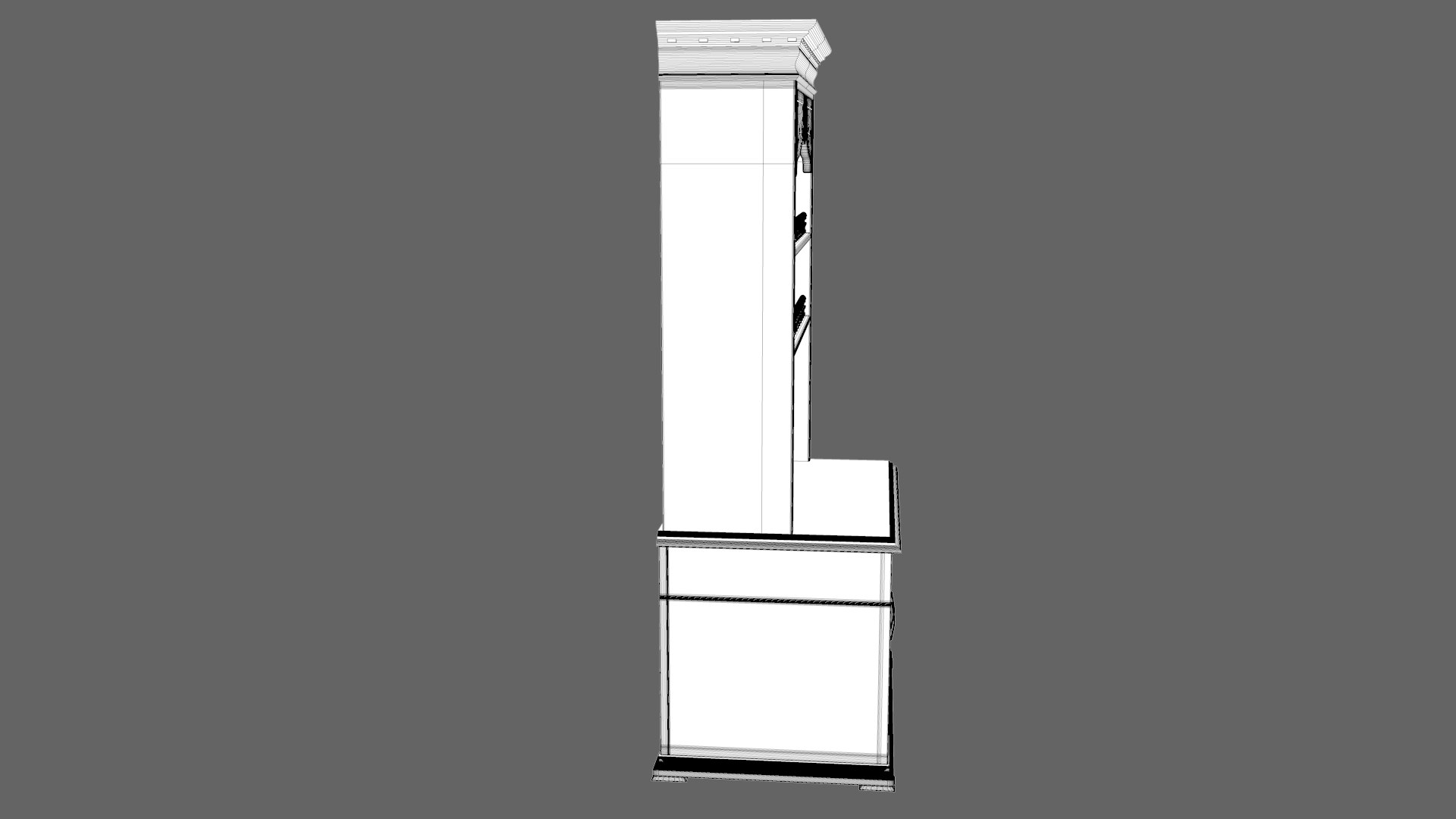 Realistic Bookcase 3D Model - TurboSquid 1549219