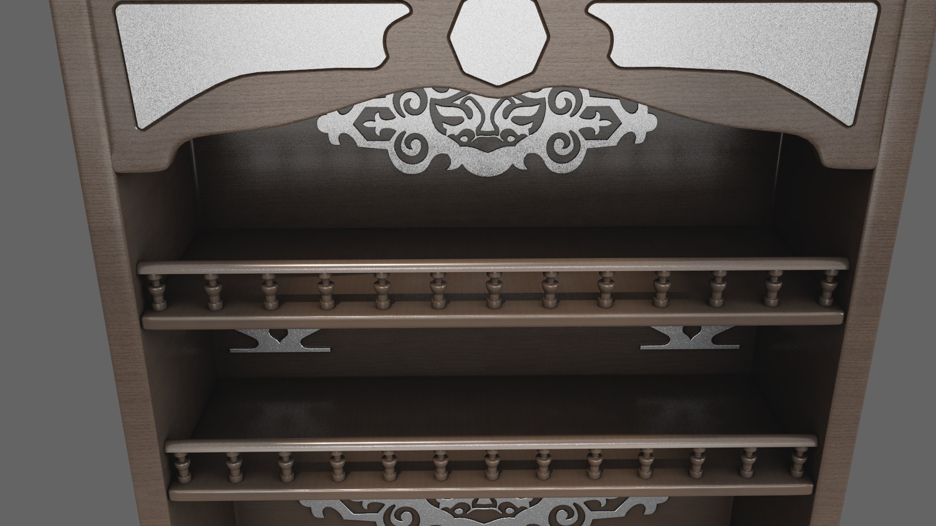 Realistic Bookcase 3D Model - TurboSquid 1549219