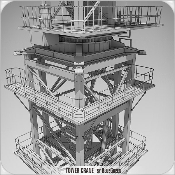 3d model tower crane