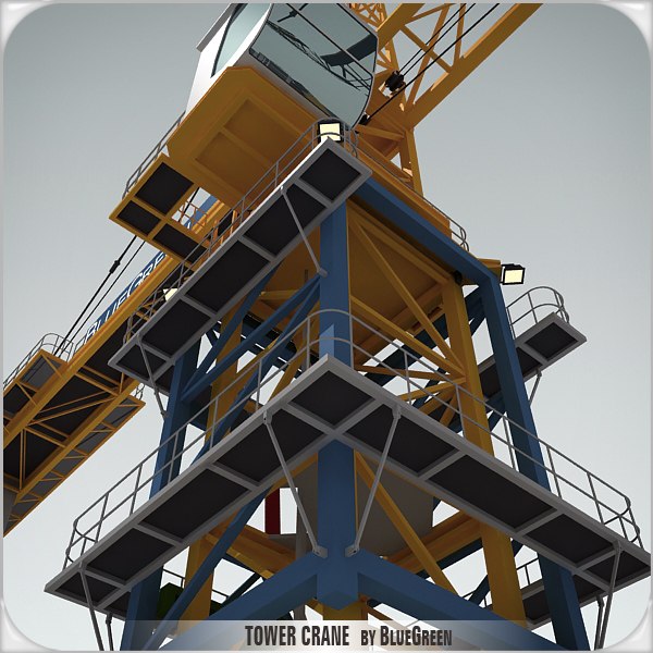 3d model tower crane