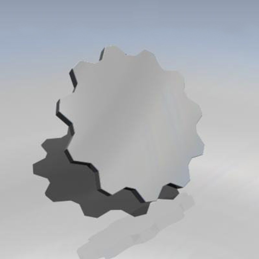 cog wheel 3d dxf