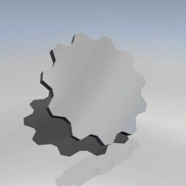cog wheel 3d dxf