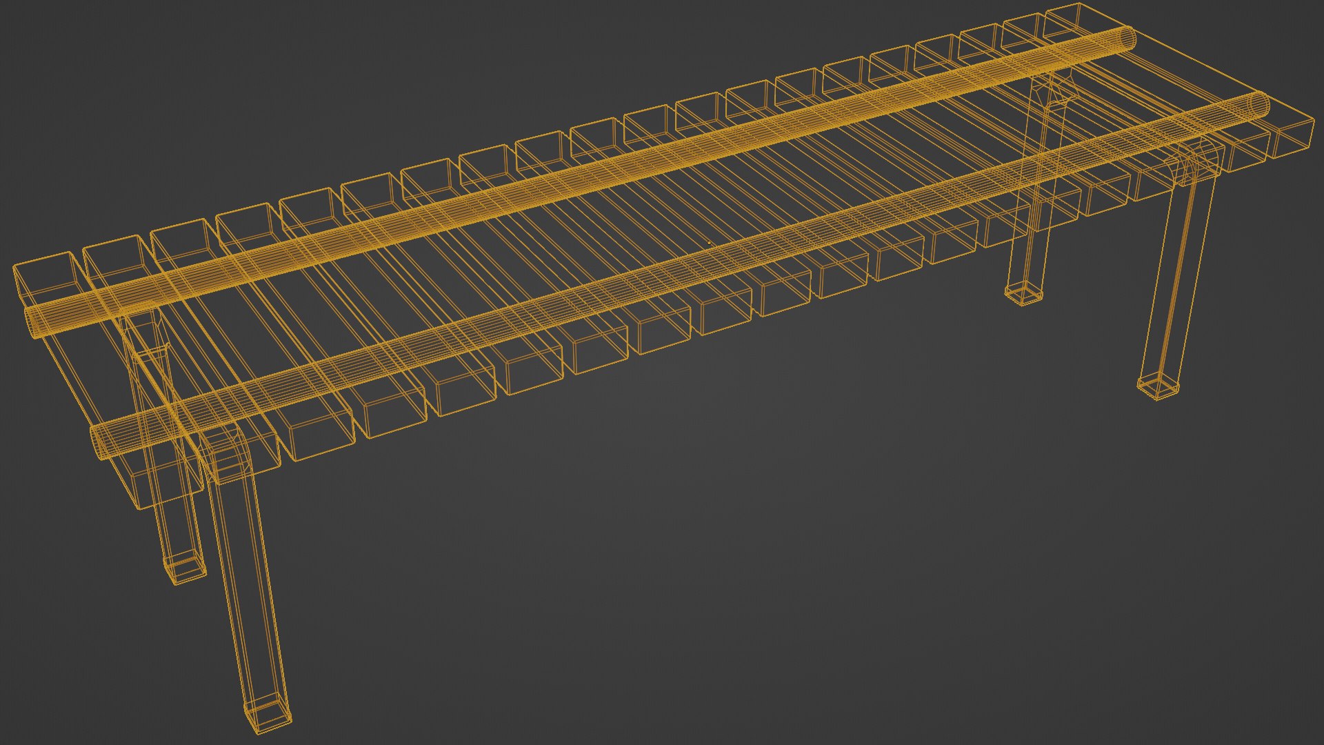 Pool Bench 3D Model - TurboSquid 2006030