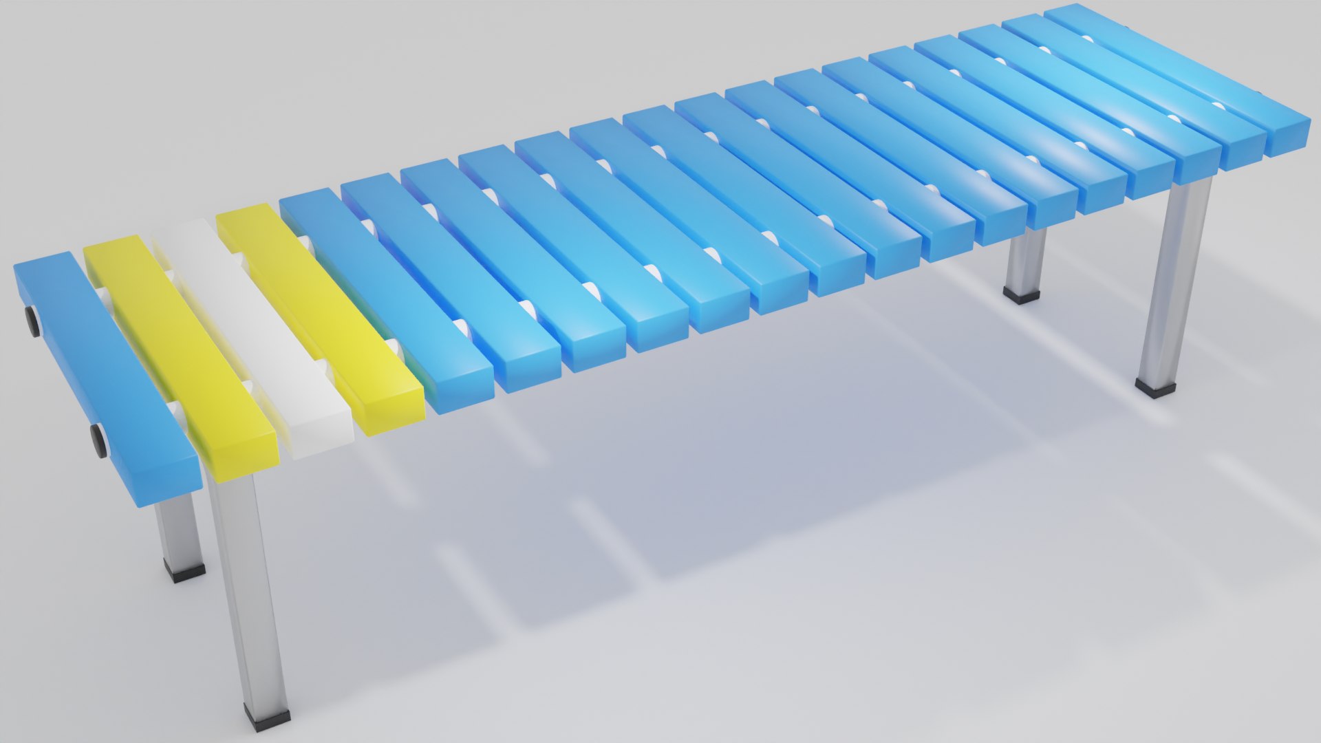 Pool Bench 3D Model - TurboSquid 2006030