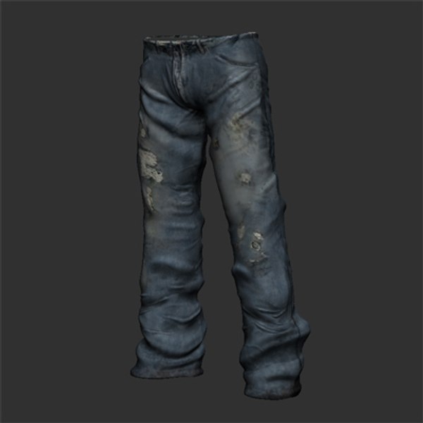jeans pants 3d obj