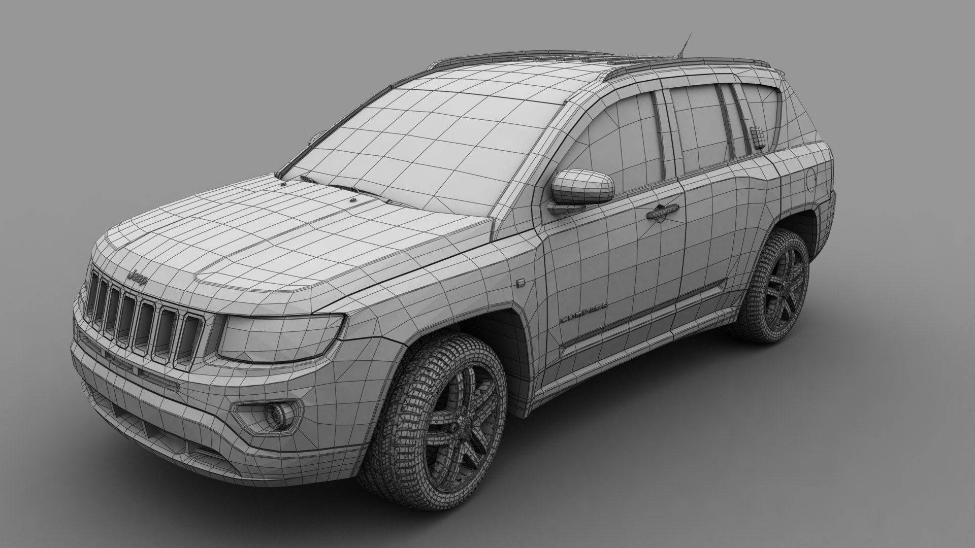 Jeep Compass 3d Model
