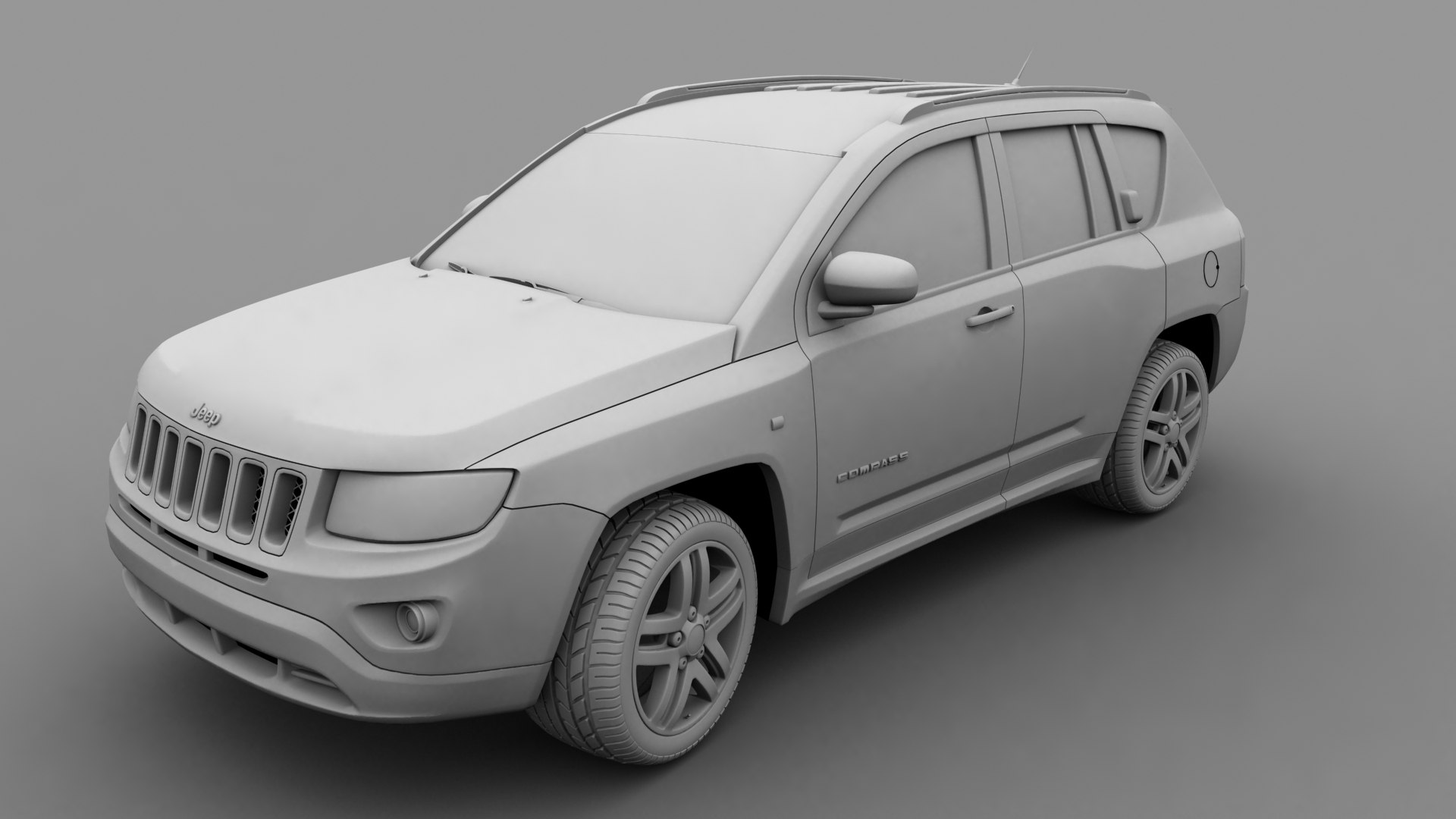 Jeep Compass 3d Model