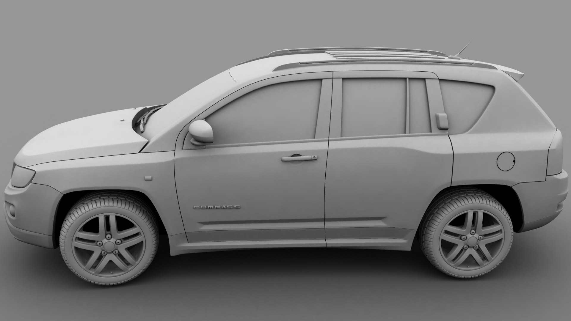 Jeep Compass 3d Model