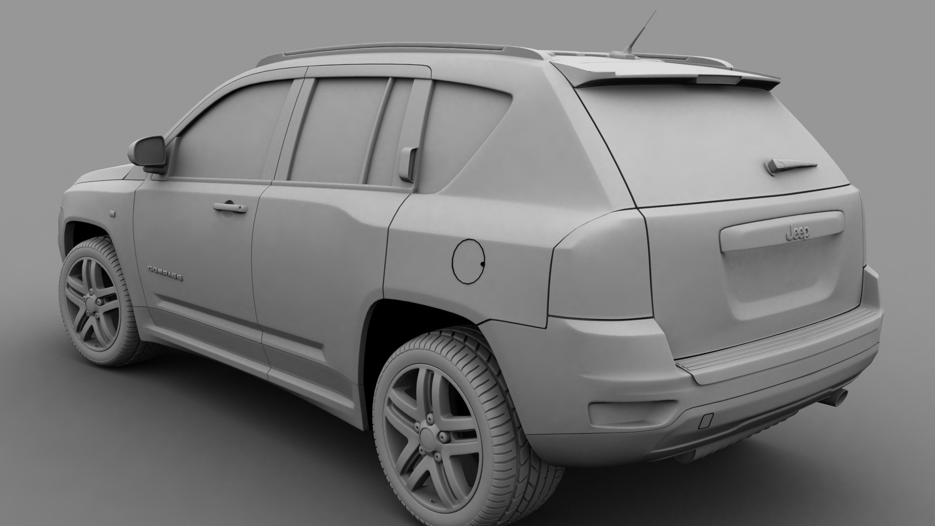 Jeep Compass 3d Model