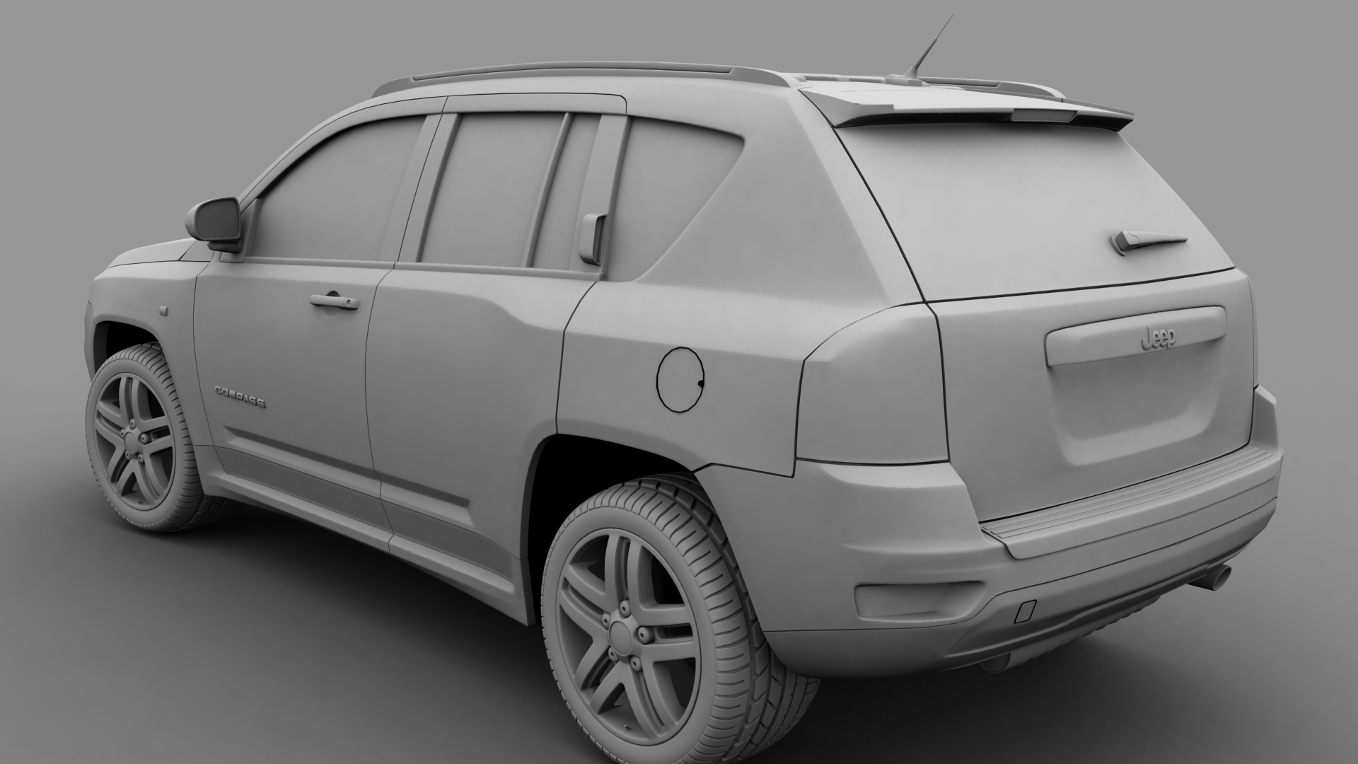 jeep compass 3d model