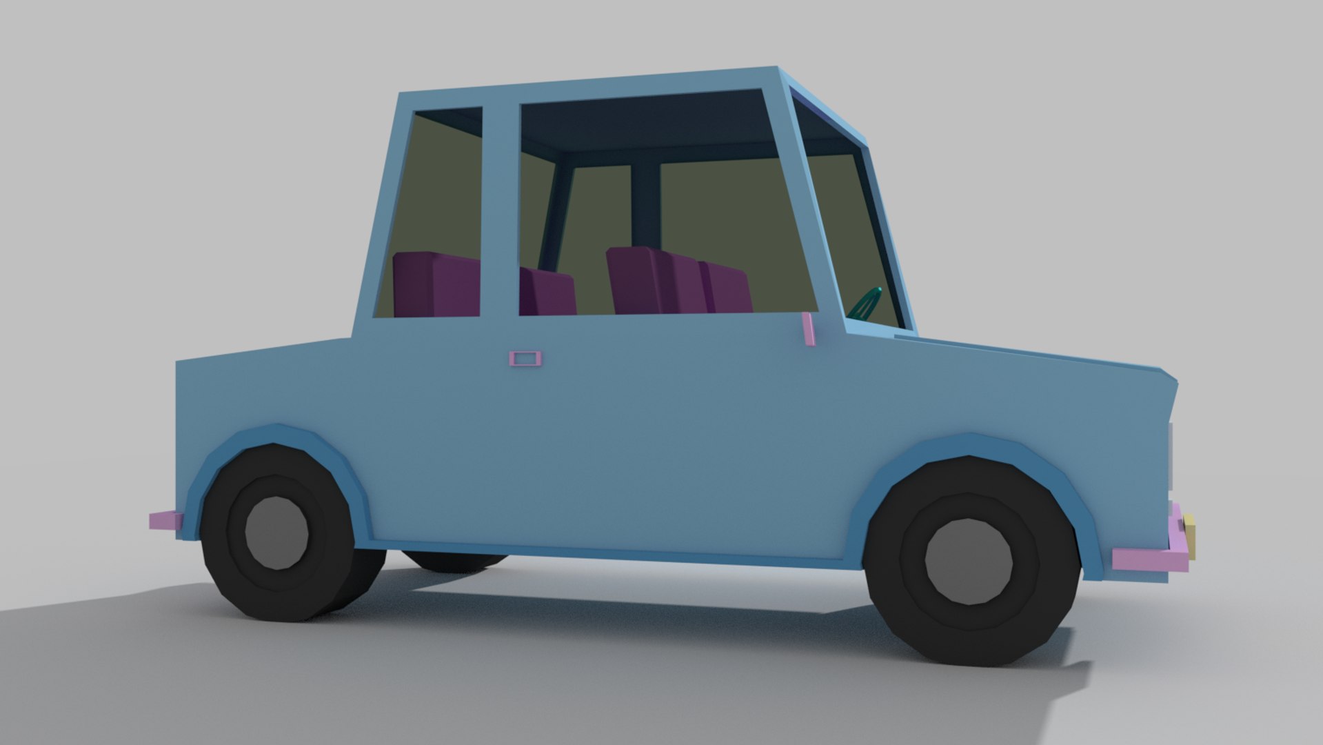 3D Model Cartoon Car - TurboSquid 1160061