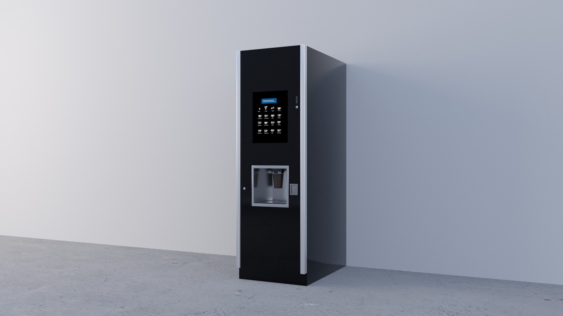 Coffee Vending Machine Model - TurboSquid 1945281