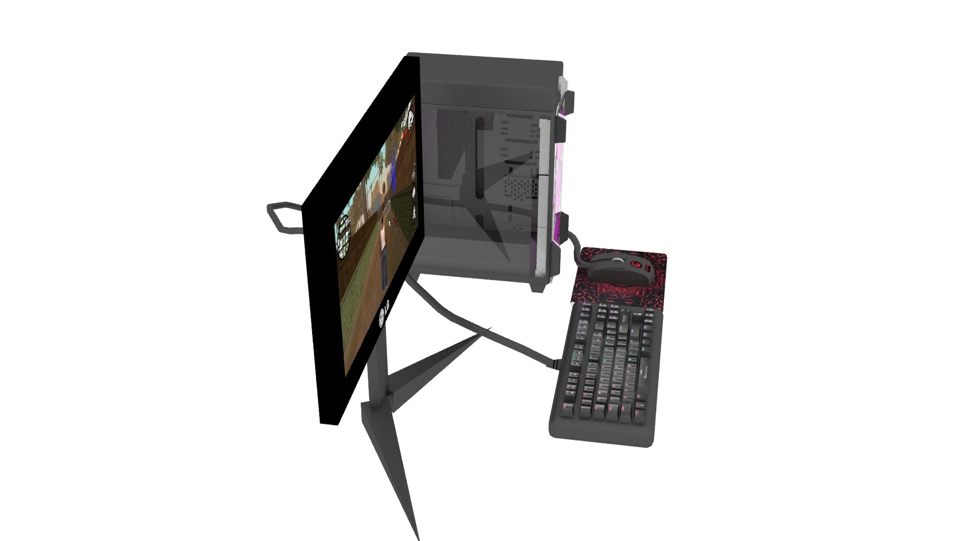 Computer Gaming 3D Model - TurboSquid 1593874