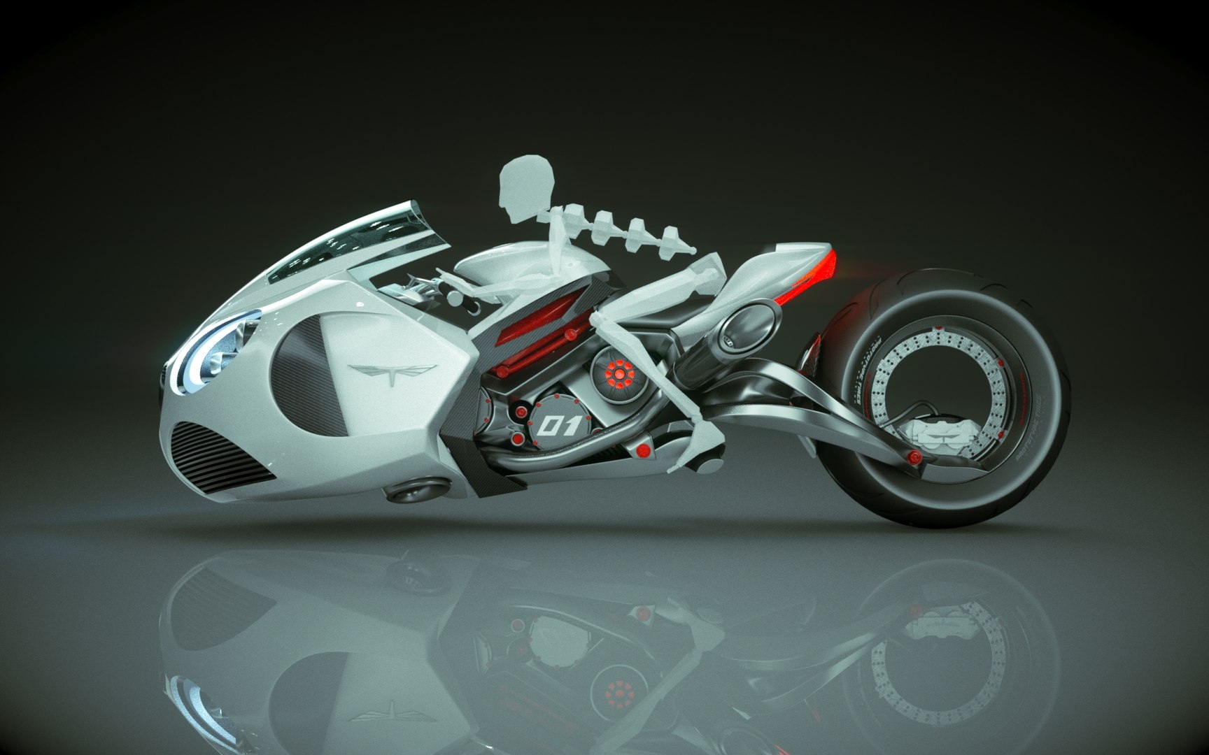 3D T Bike One Wheel 02 - TurboSquid 1794856