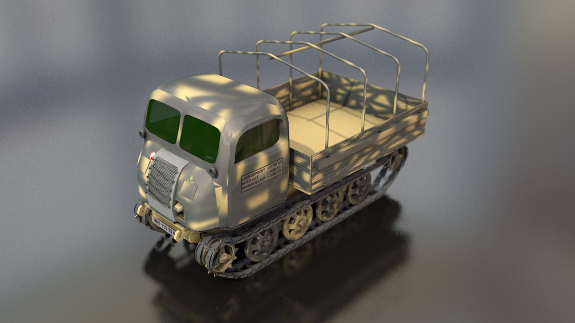 3D steyr military tractor - TurboSquid 1445726