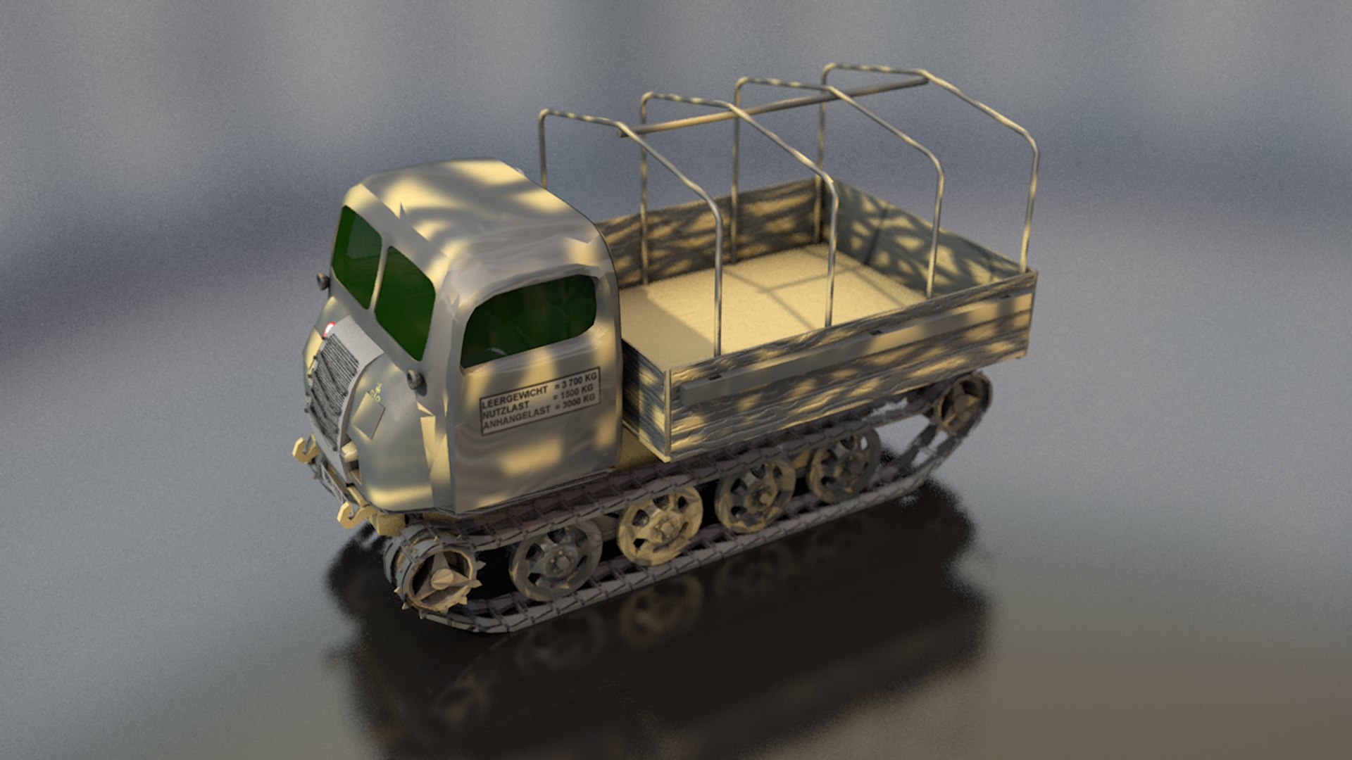 3D steyr military tractor - TurboSquid 1445726