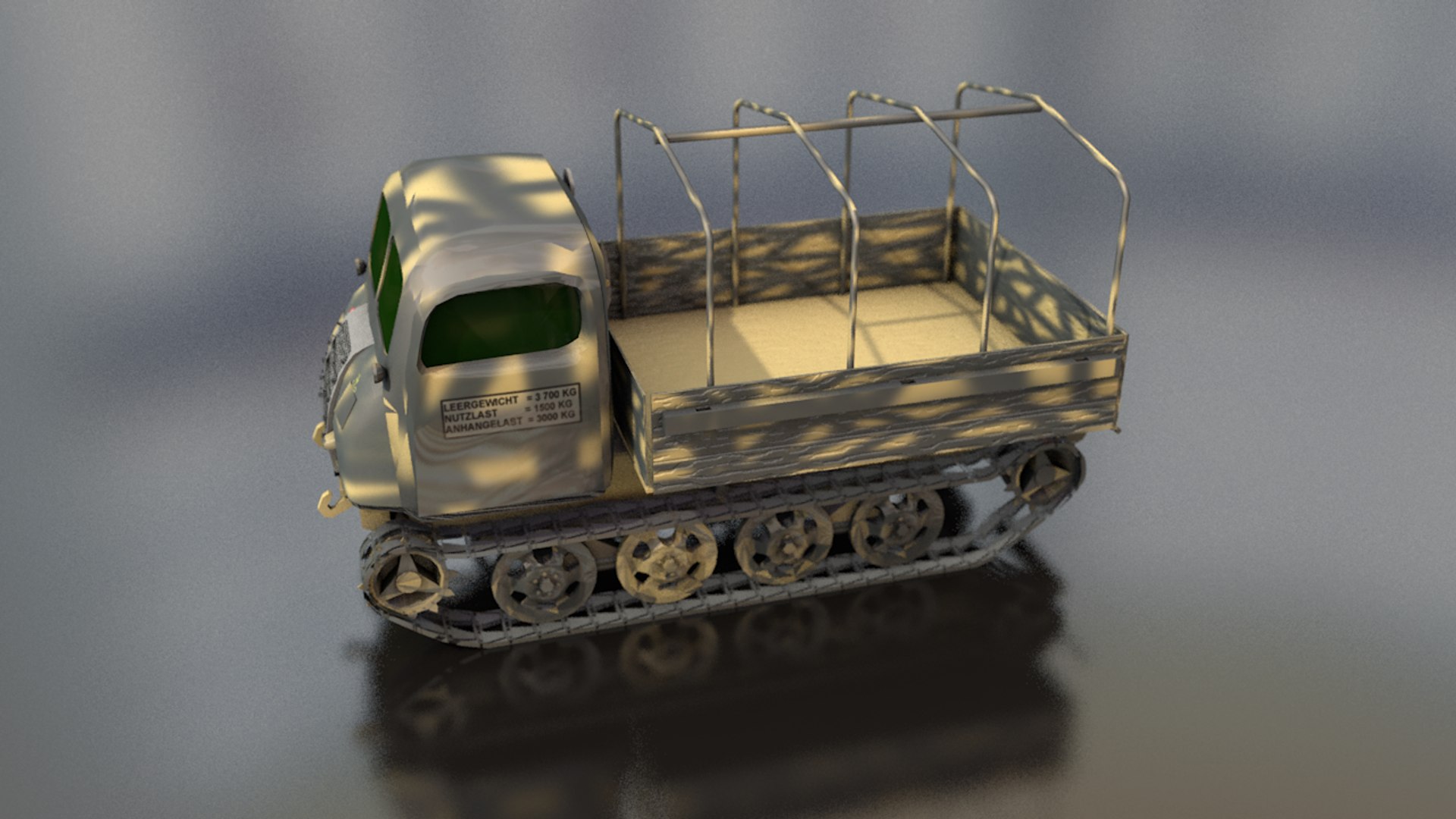 3D steyr military tractor - TurboSquid 1445726